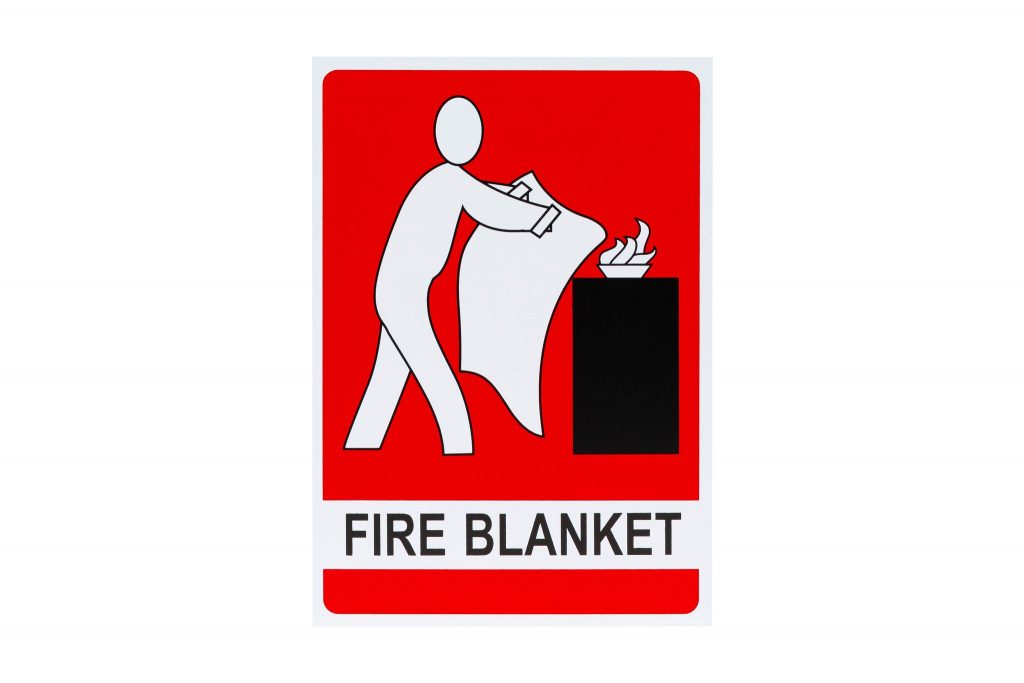 Fire Blanket Location Sign 150mm x 225mm – Fire & Safety WA